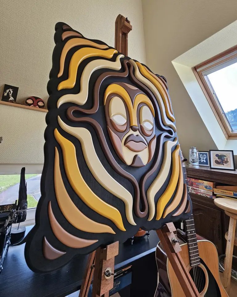 Monsieur Rivière – Illustration / marqueterie → Marché des Créateurs®